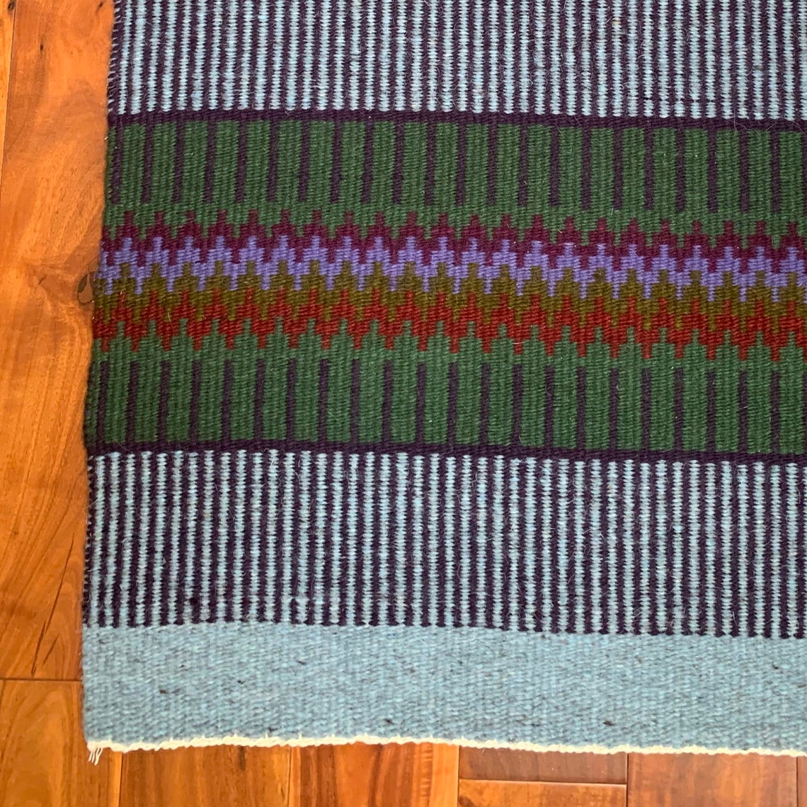 E1340 Handwoven Krokbragd Boundweave Wool Rug - Etsy
