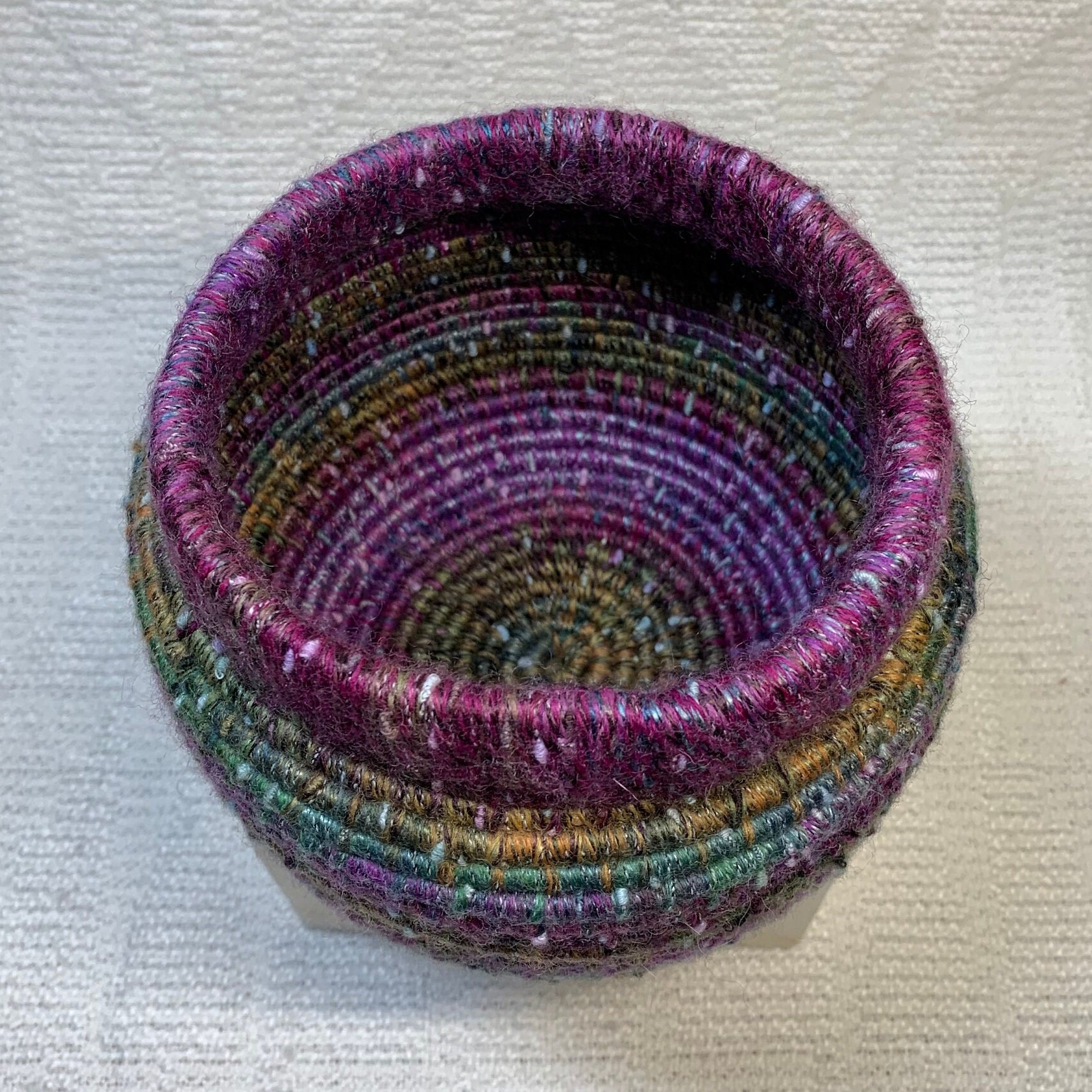 E1360 Closed Coiled Basket - Etsy