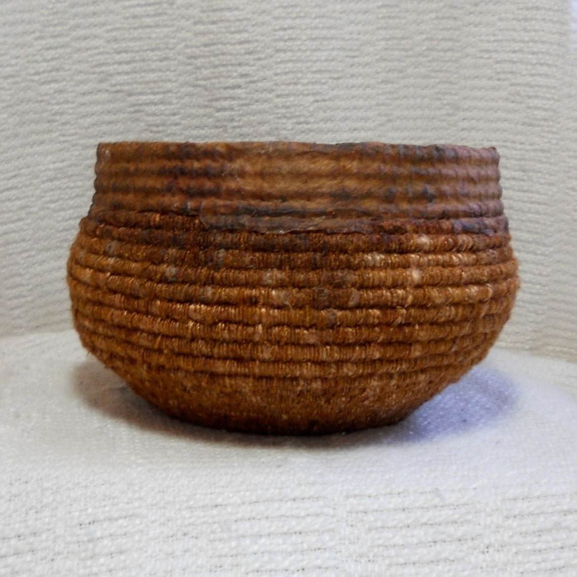 E158 Closed Coiled Basket - Etsy