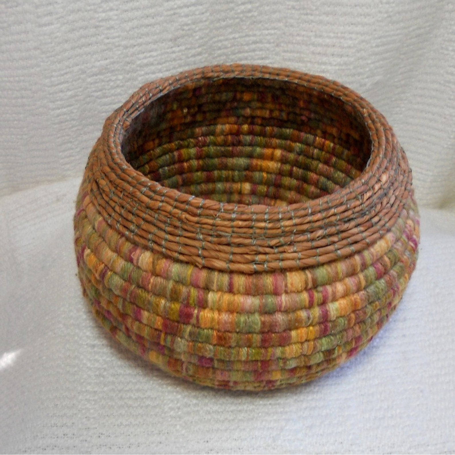 E160 Closed Coiled Basket - Etsy