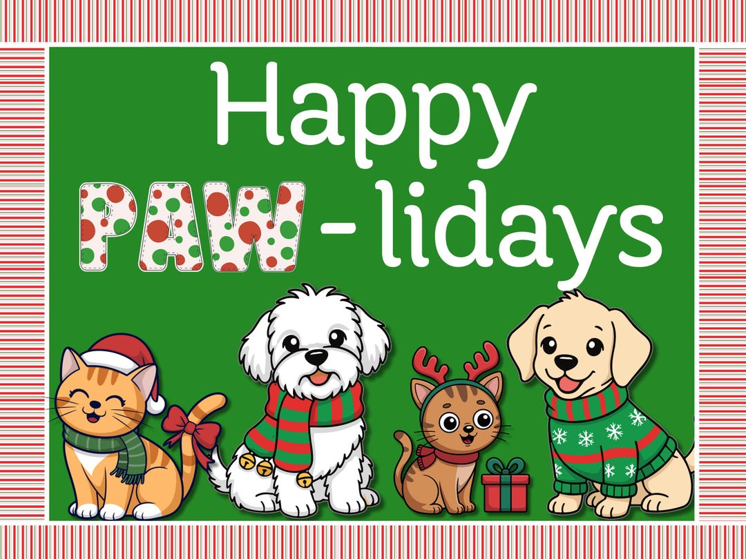 Dogs Bulletin Board Kit | Classroom Decor | Printable Holiday | Digital ...