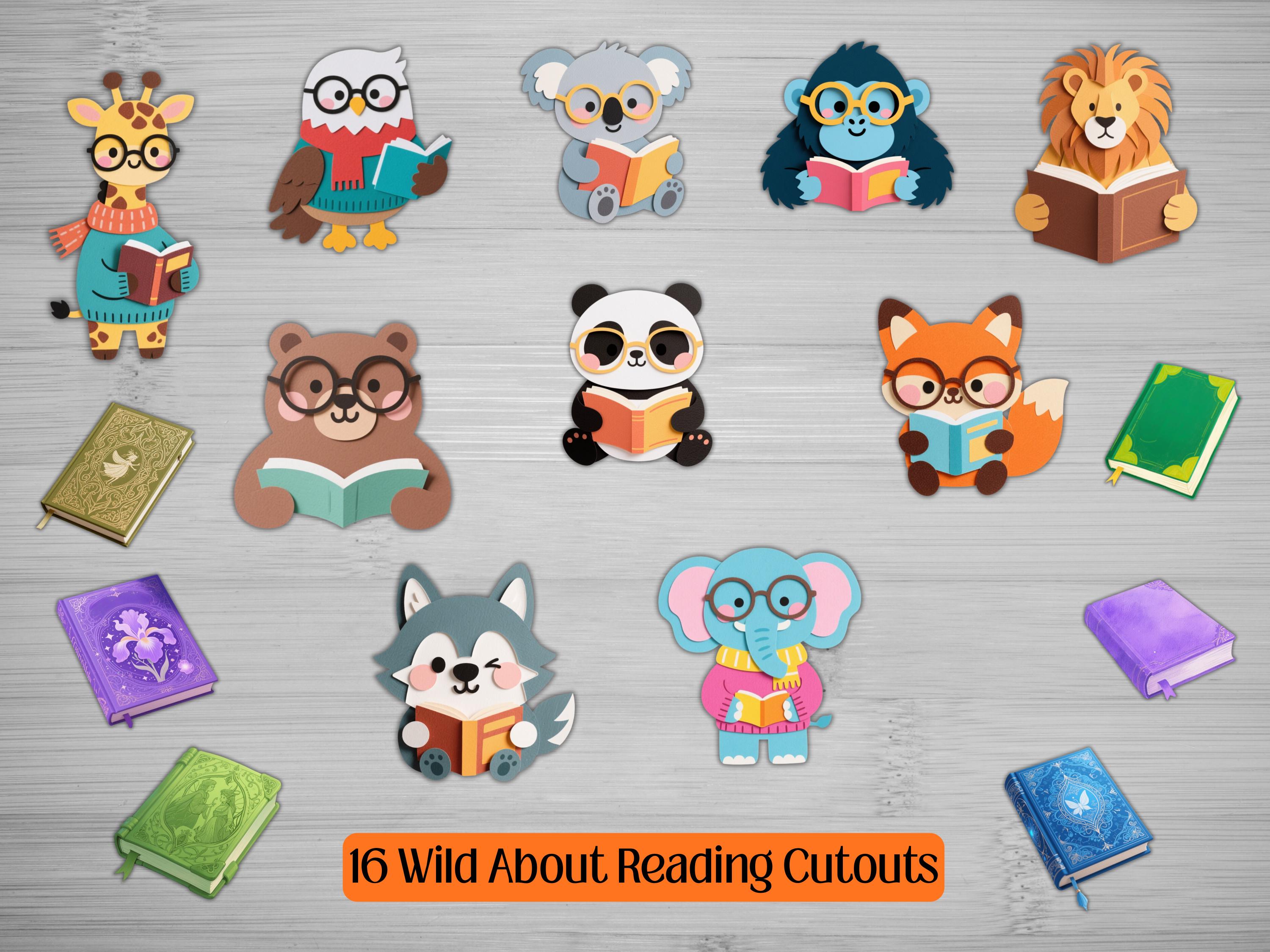 Wild About Reading Bulletin Board Set | Safari Jungle Classroom Decor ...