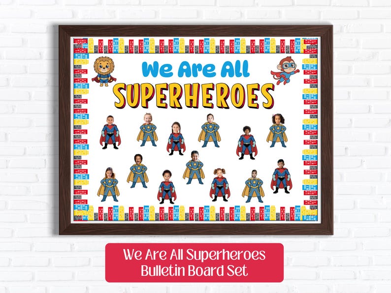 We Are All Superheroes Bulletin Board | Comic Book Classroom Decor ...
