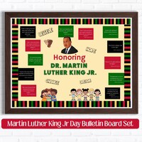 MLK Day, Martin Luther King Jr Day Bulletin Board Kit, Black History ...