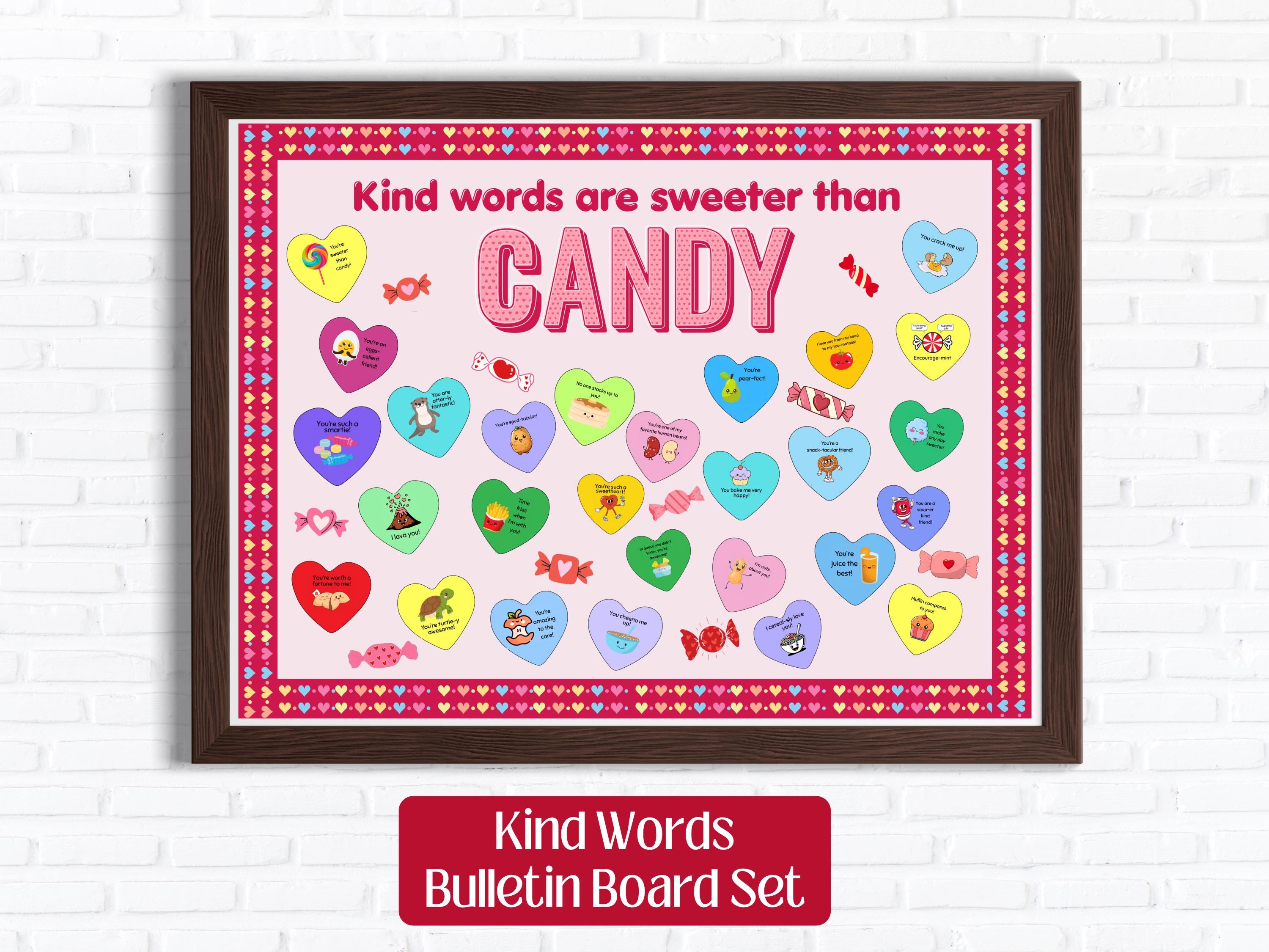 Valentine's Day Bulletin Board Set | Kindness Classroom Decor | Digital ...
