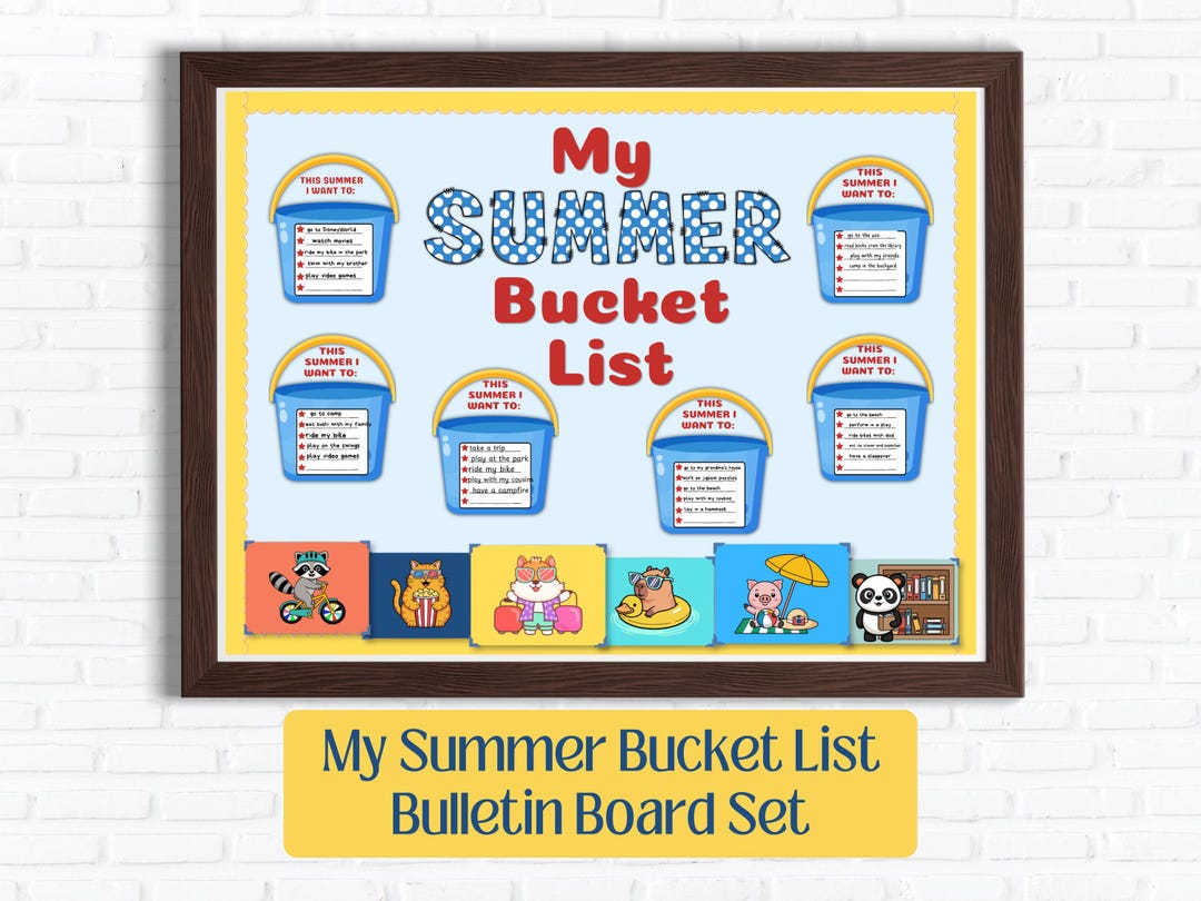 My Summer Bucket List | Interactive Student Goal-setting Kit | End of ...
