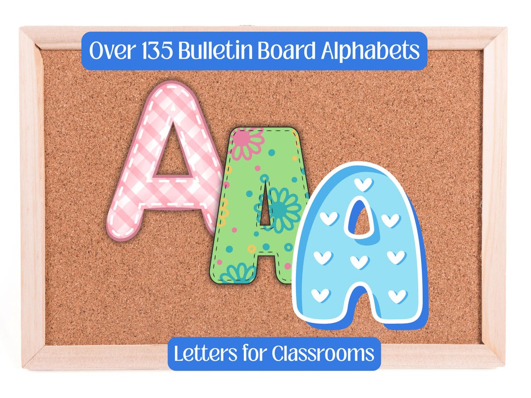 Ultimate Classroom Alphabet Bundle | Printable Bulletin Board Letters ...