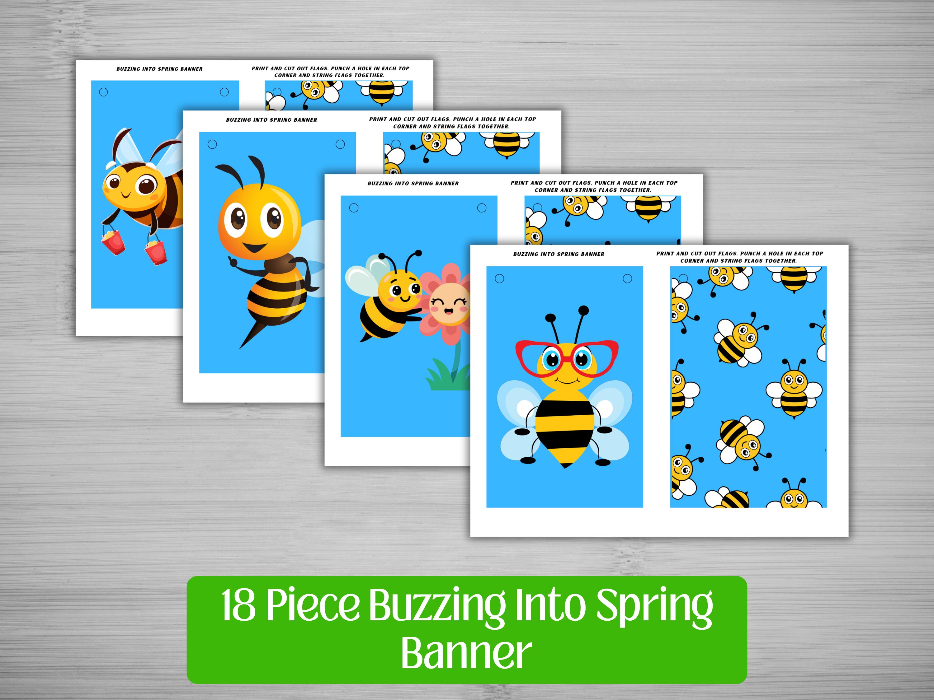 Buzzing Into Spring Bulletin Board | Bee Theme Classroom Decor ...