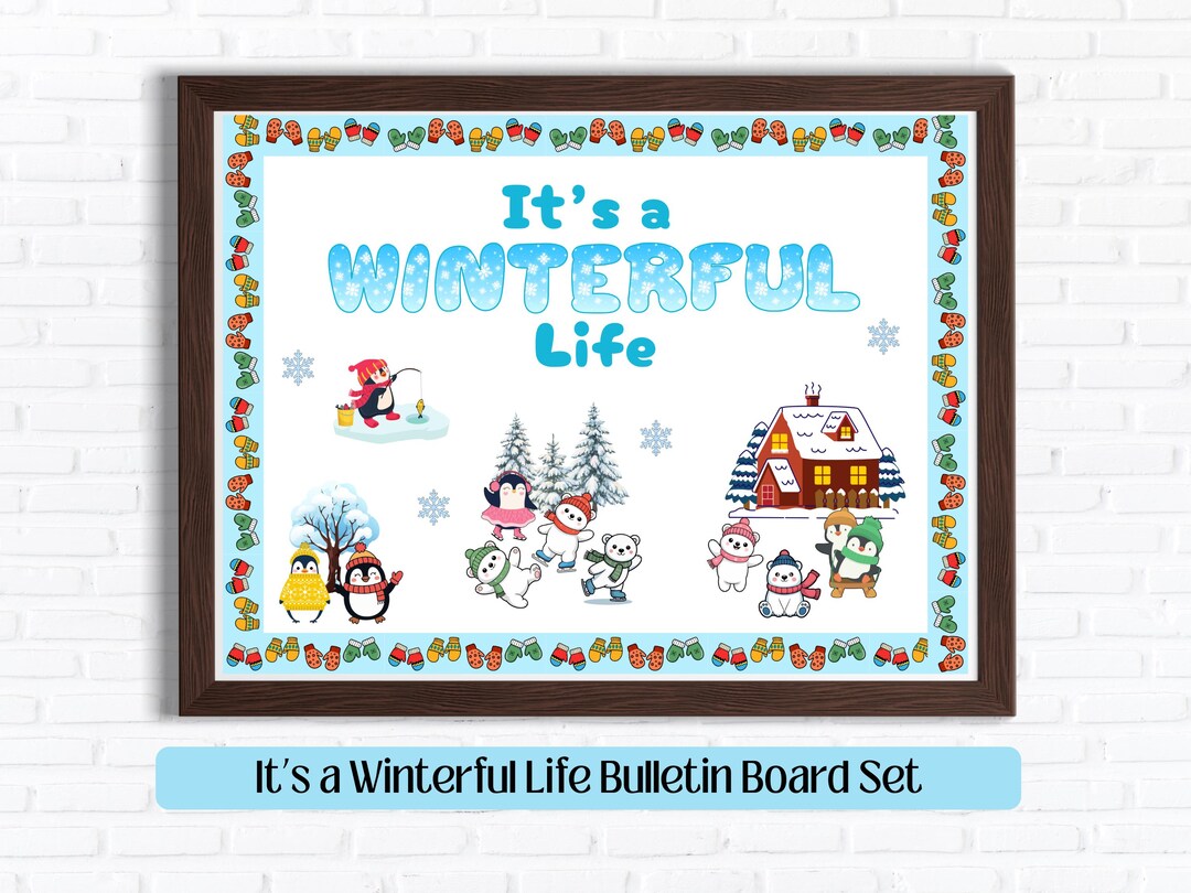 Winter Bulletin Board Kit | Classroom Decor | Printable Winter Display ...