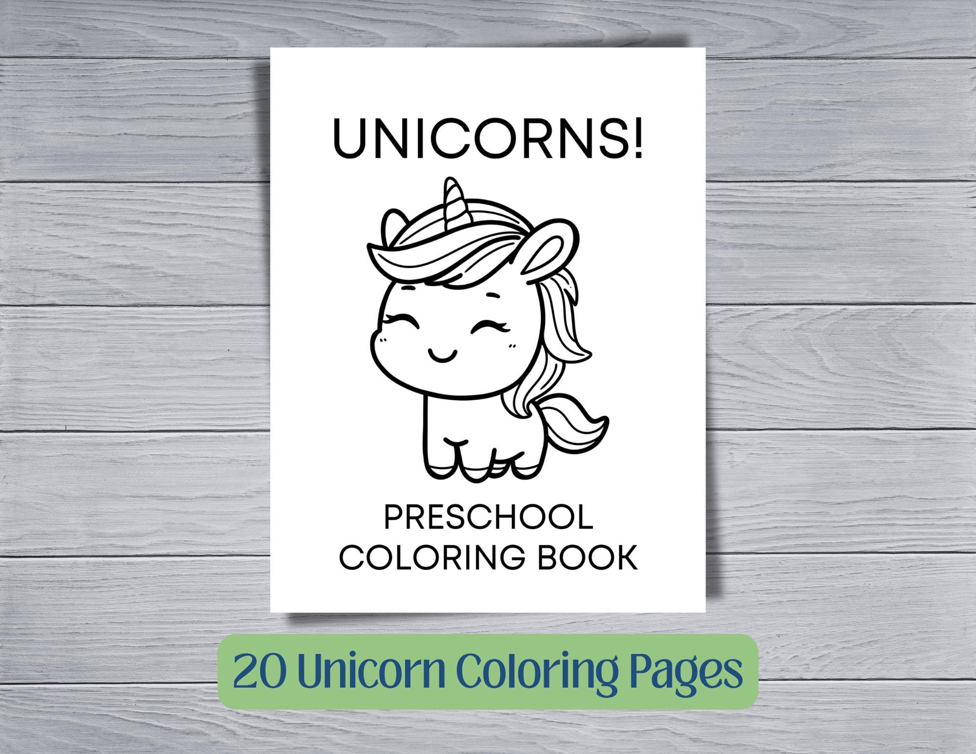 Unicorn Coloring Pages | Printable Bundle | Unicorns | Kids Toddler ...