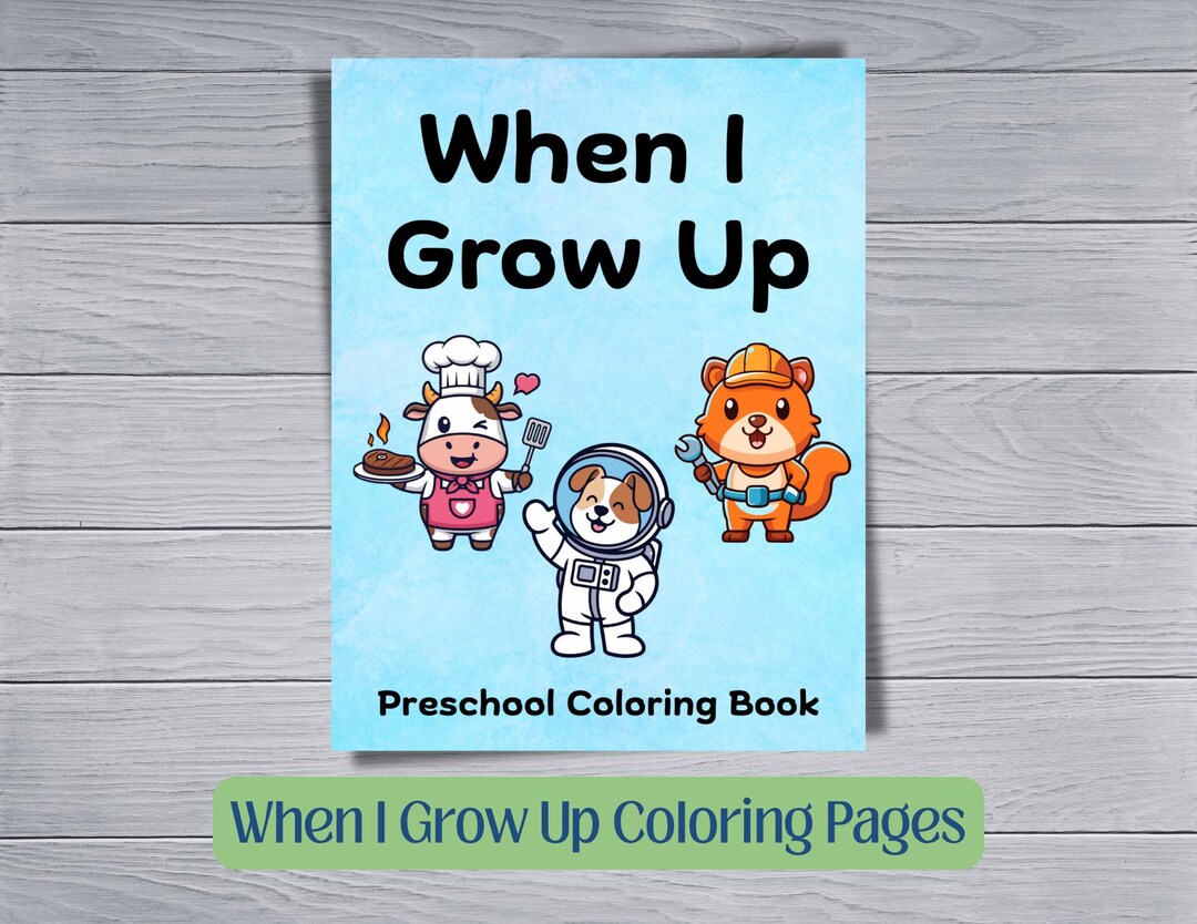 Career Coloring Pages | "when I Grow Up" Activity (digital Download) - Etsy