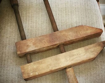 Antique wood clamp | Etsy