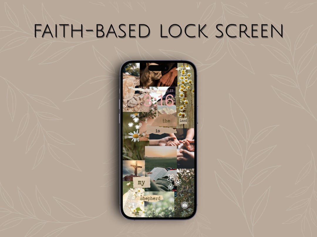 The Lord is My Shepherd Christian Lock Screen | Faith Phone Wallpaper ...