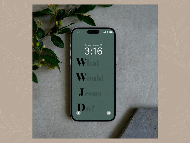 WWJD Lock Screen Mega Bundle | 20 Christian Phone Wallpapers | Cool ...