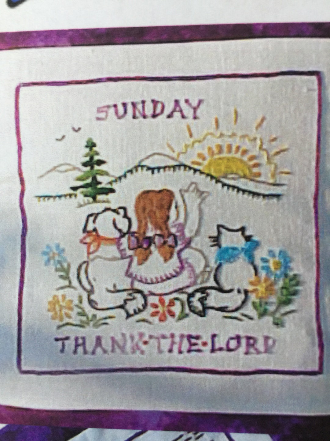 DAYS of the WEEK Embroidery Patterns - Etsy