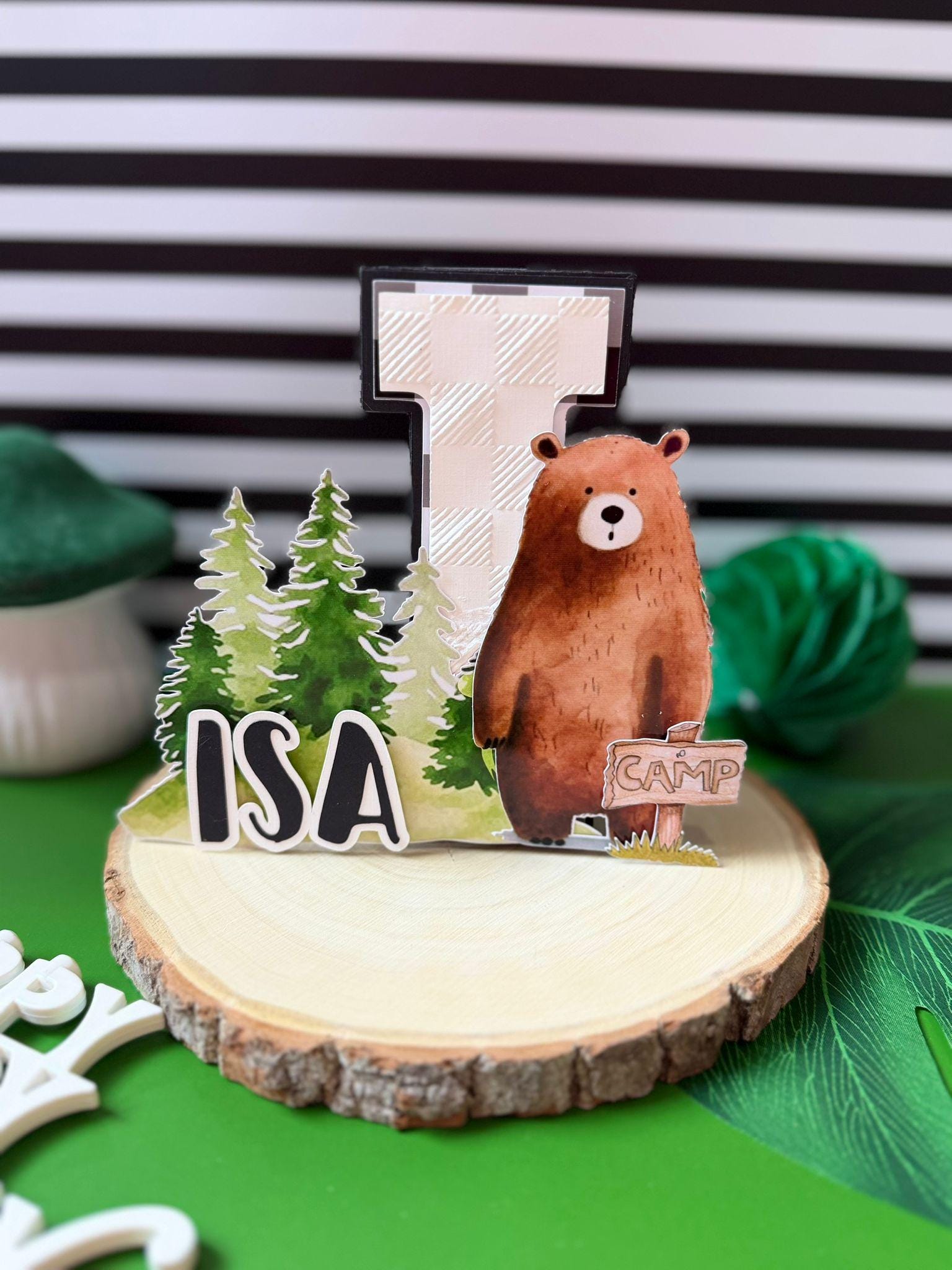 Camper Letter 3D- Camper Party- Camper Birthday Party - Etsy