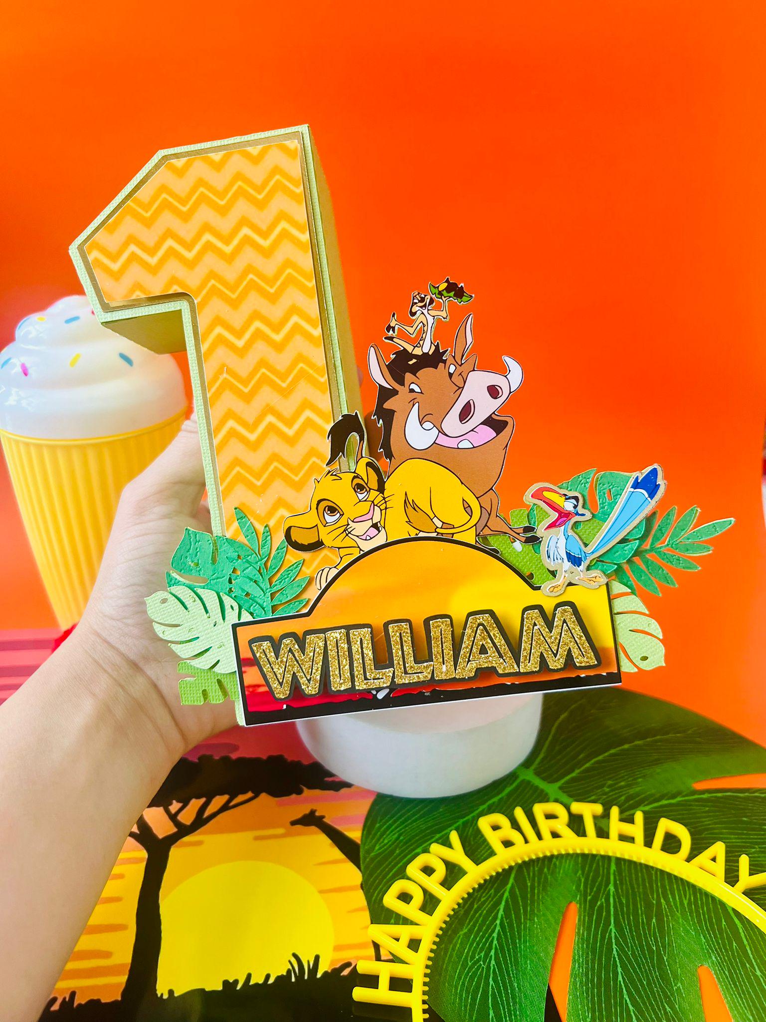 Lion King Number 3D- Lion King Party- Lion King Birthday - Etsy