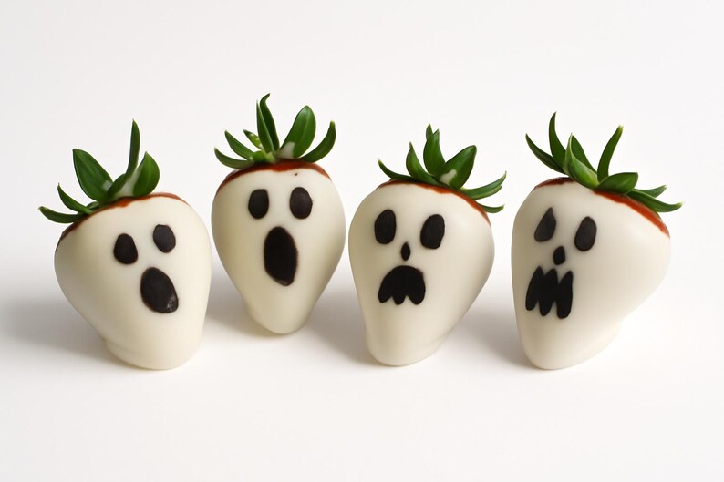 Spooky Ghost Chocolate Strawberries Recipe (digital Download) - Etsy