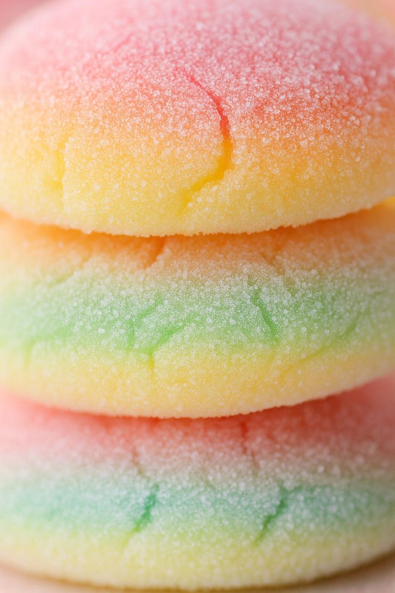 Jello Sugar Cookies Soft, Chewy and Colourful Treats Rainbow Cookies ...