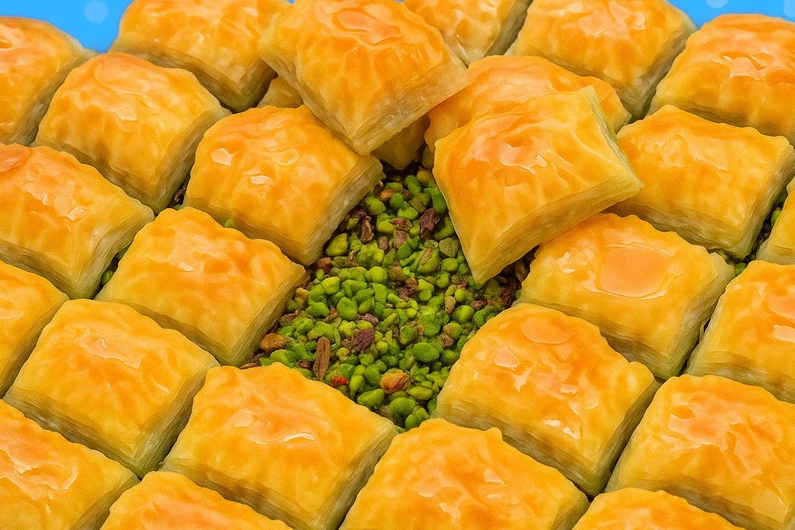 Pistachio Baklava Recipe: Authentic Turkish Dessert (PDF Pattern) - Etsy