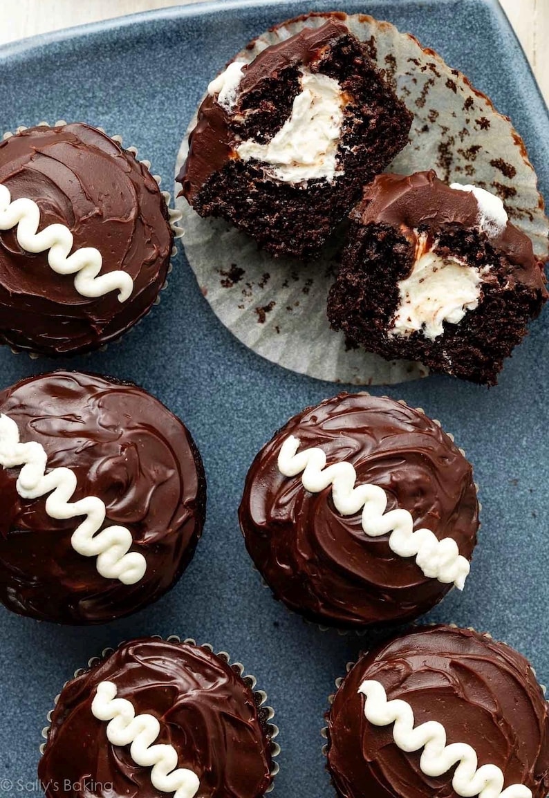 Classic Chocolate Cupcakes Filled With Cream : Decadent Dessert Recipe ...