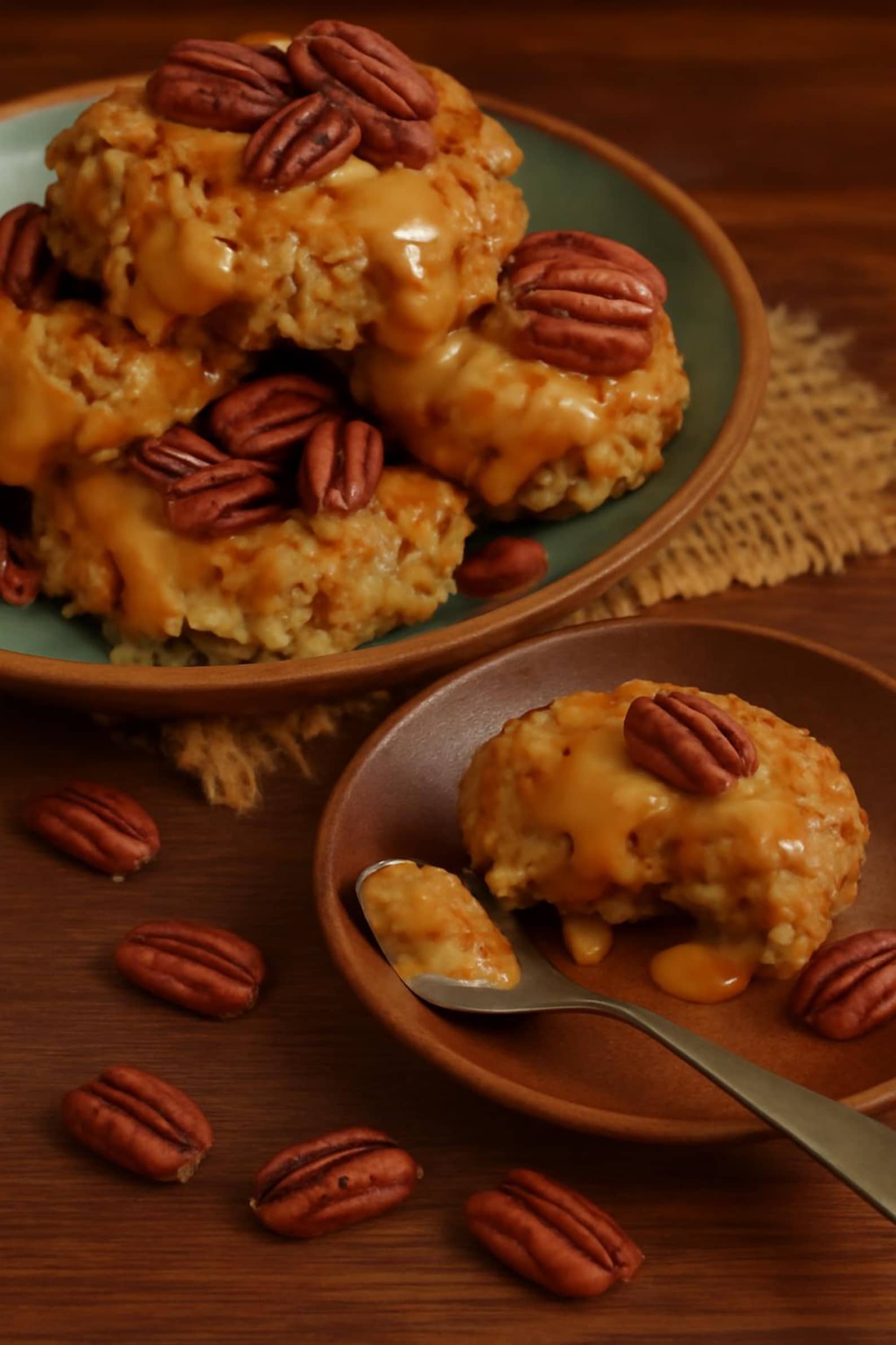 No Bake Coconut Pecan Praline Cookie Recipe Easy and Quick Dessert ...