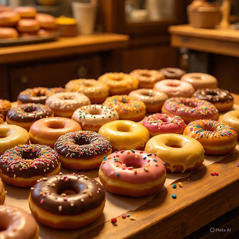 Bakery Doughnuts Base Recipe Soft Fluffy Doughnut: Chocolate Vanilla ...