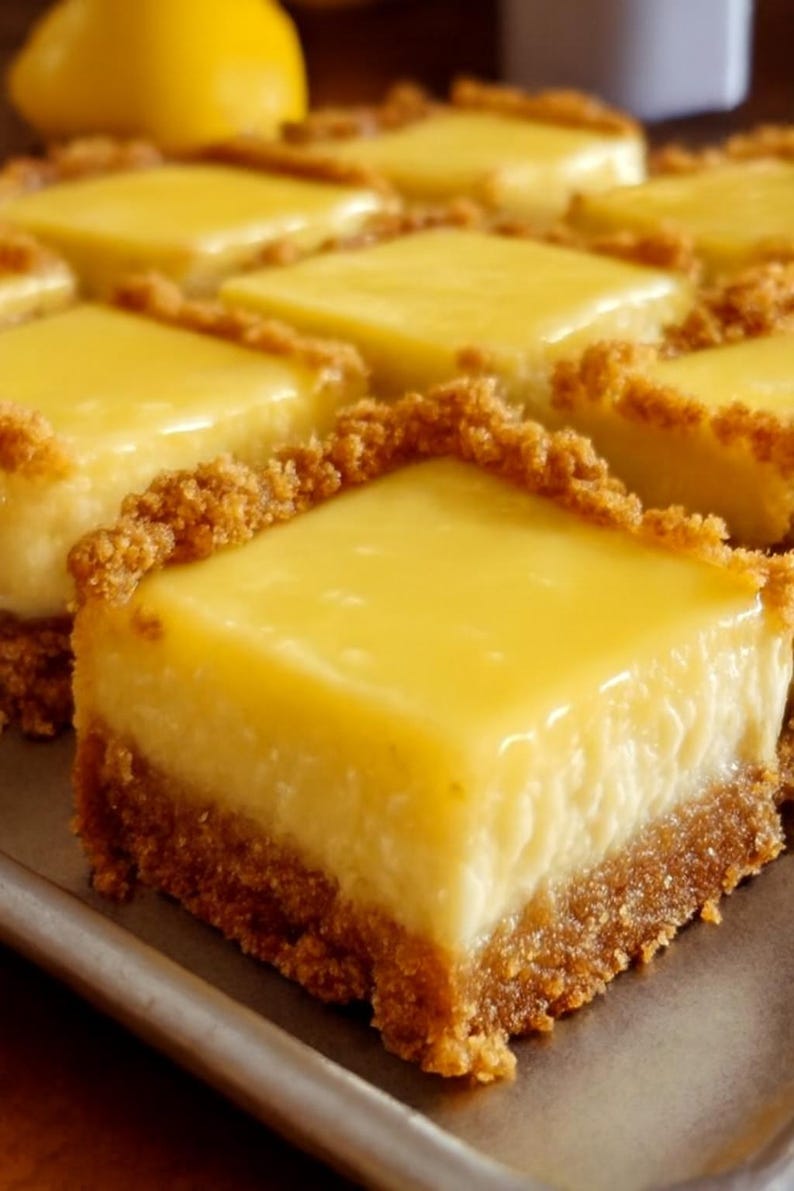 No-bake Creamy Lemon Squares Recipe (downloadable PDF) - Etsy