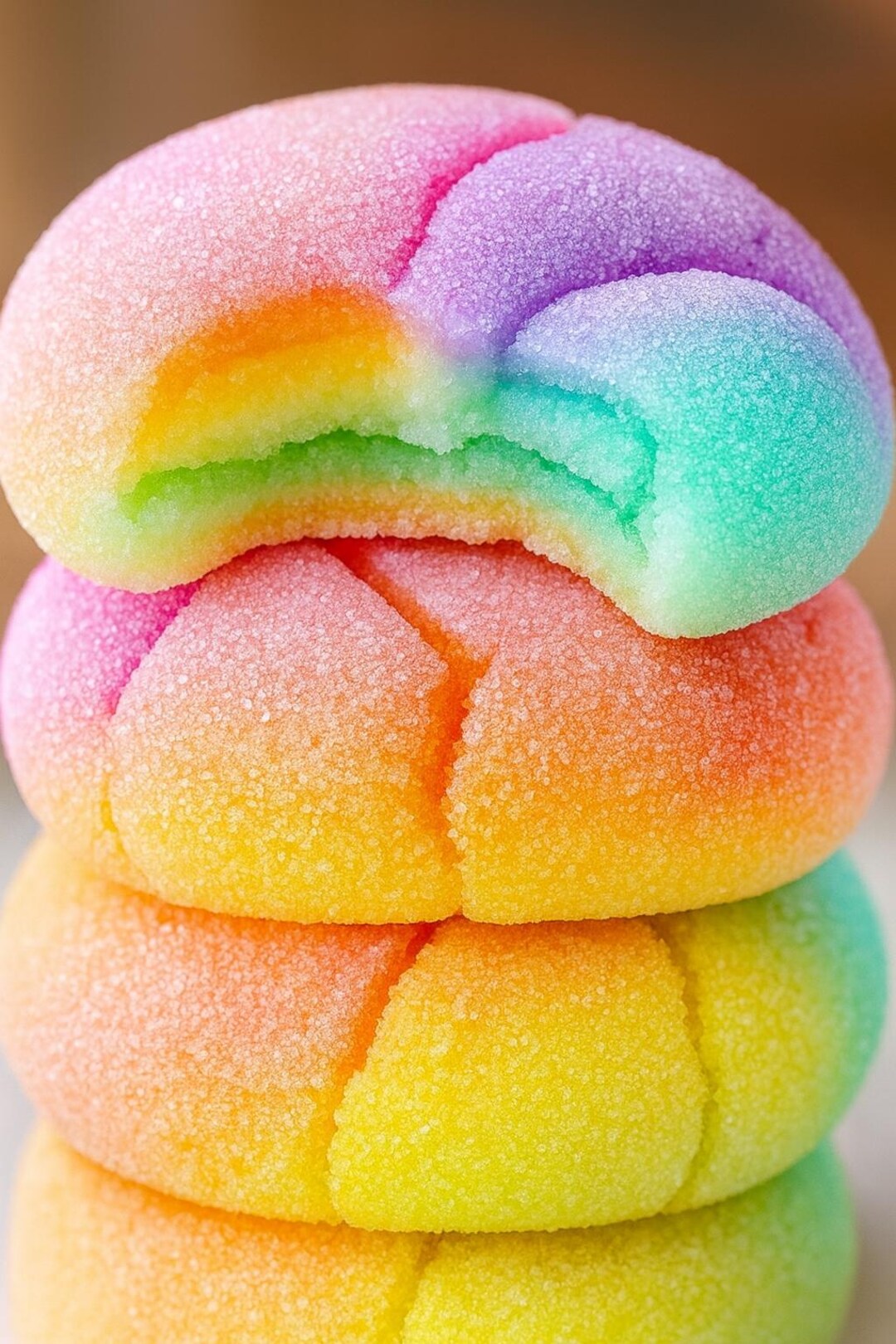 Jello Sugar Cookies Soft, Chewy and Colourful Treats Rainbow Cookies ...