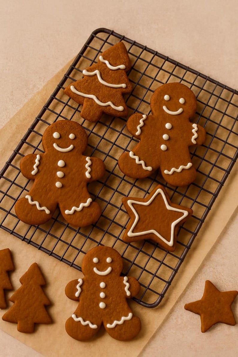 Christmas Gingerbread Cookies Recipe Festive Holiday Fun Baking ...