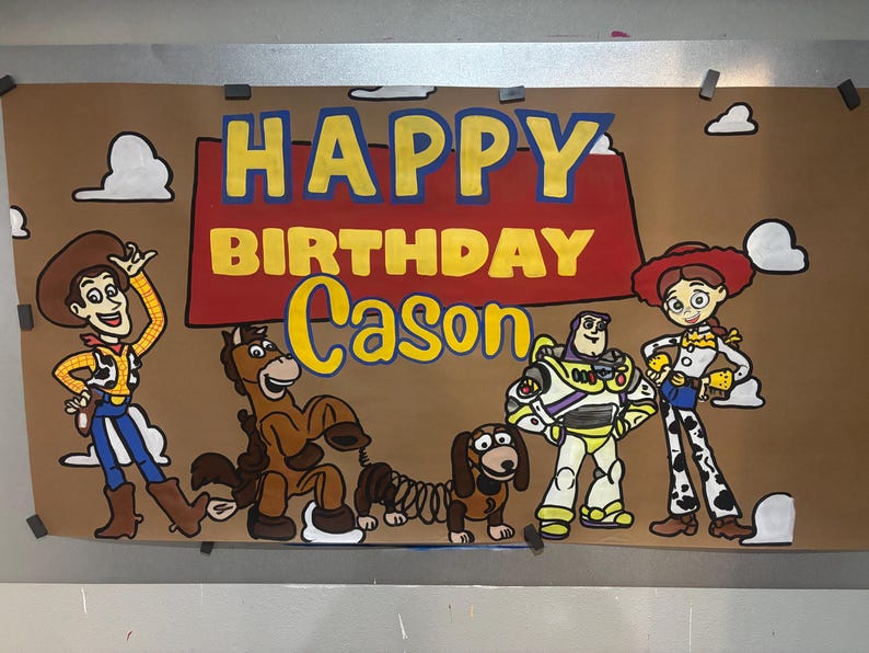 Toy Story Birthday Banner - Etsy
