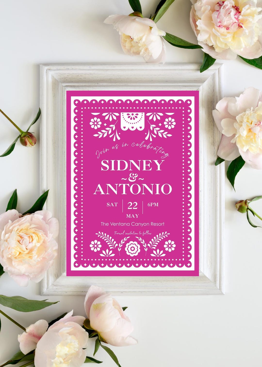 Customizable Save the Date Template 5 X 7 Portrait Orientation, Hot ...