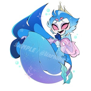 Helluva Boss Stolitz Keychains Mermaid Stolas & Pirate Blitz (READ ...