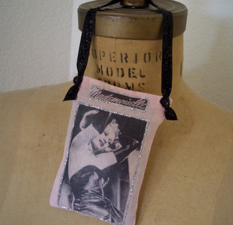 French PINK Sachet Mademoiselle Woman PARIS French Lavender Embellished ...