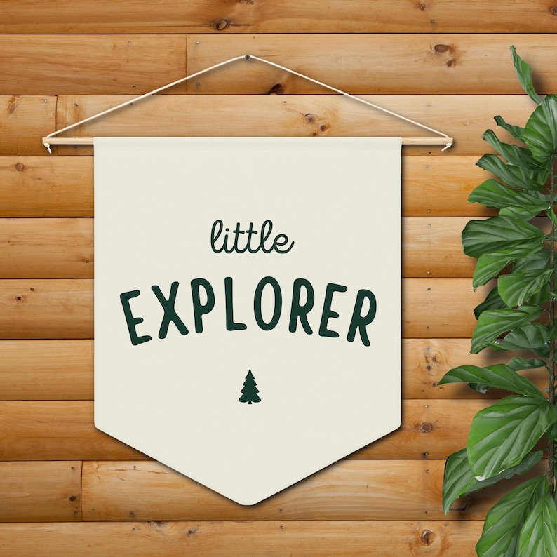 Little Explorer Pennant Banner – Wall Decor for Baby's Nursery, Kids ...