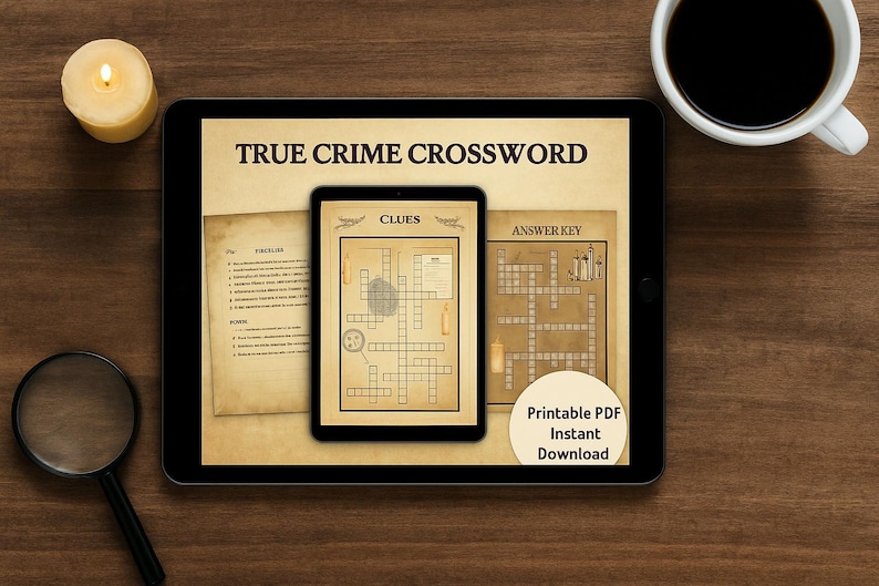 True Crime Crossword Puzzle – Printable Serial Killer & Forensic Trivia ...