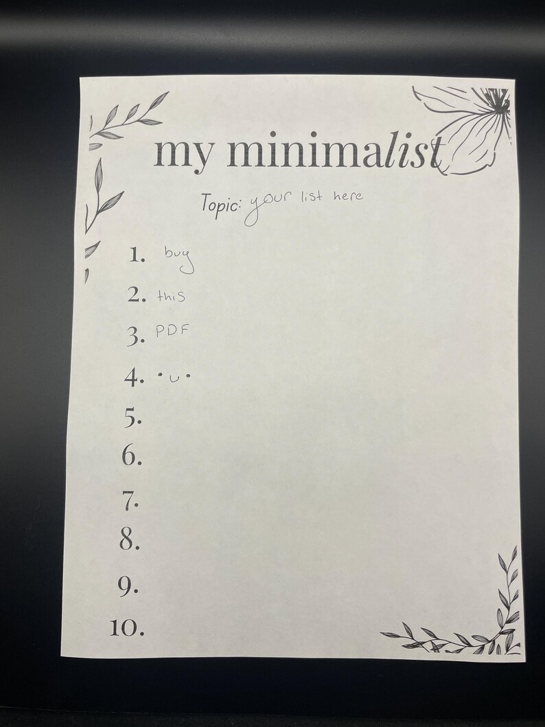 Printable To-do List Template - Etsy