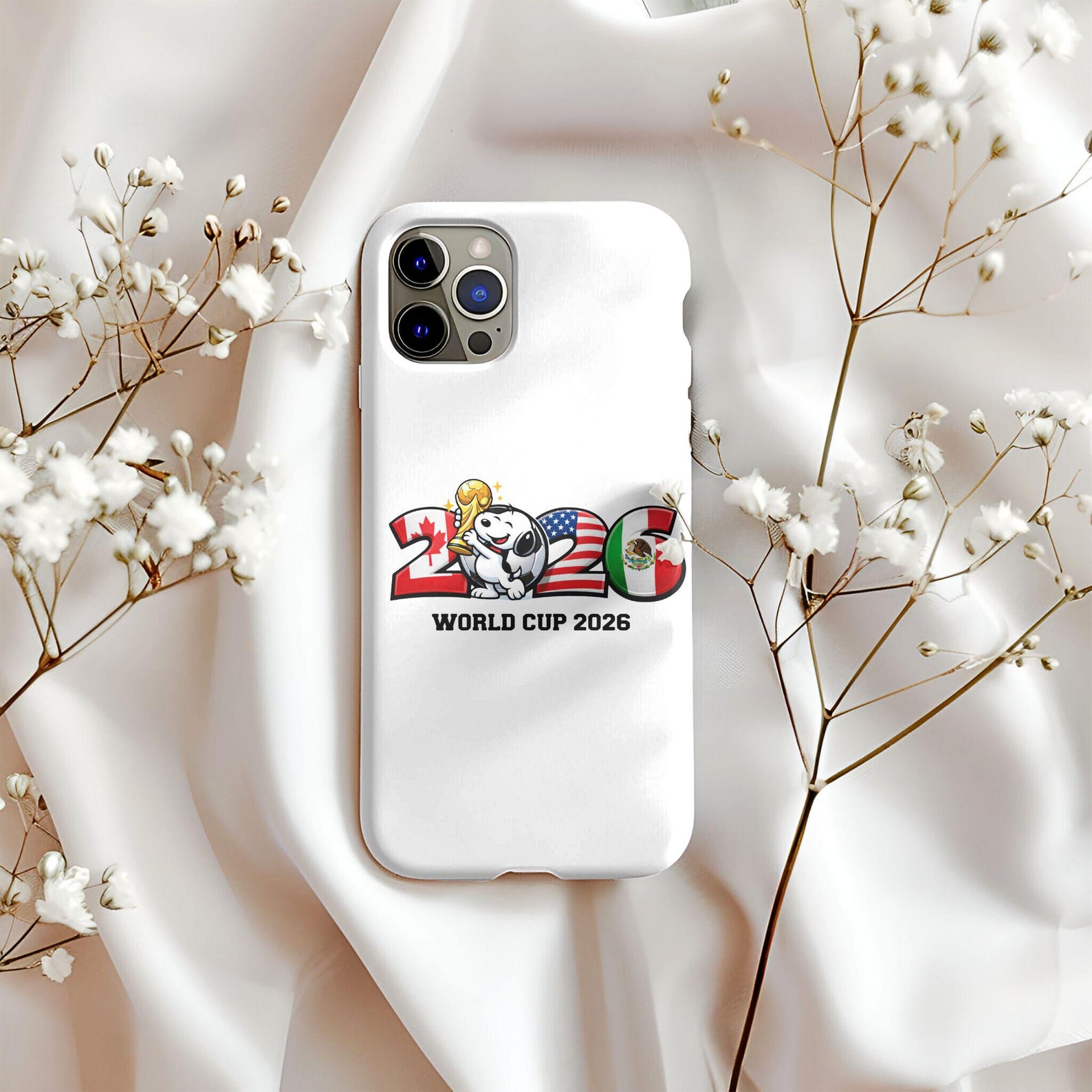 World Cup 2026 Phone Case, Soccer Fan Phone Cover, Cute Cartoon ...