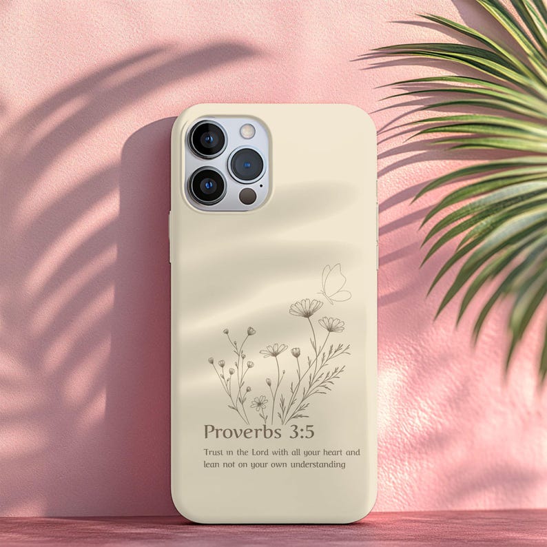 Proverbs 3:5 Bible Verse Phone Case | Christian Scripture Cover (iphone ...