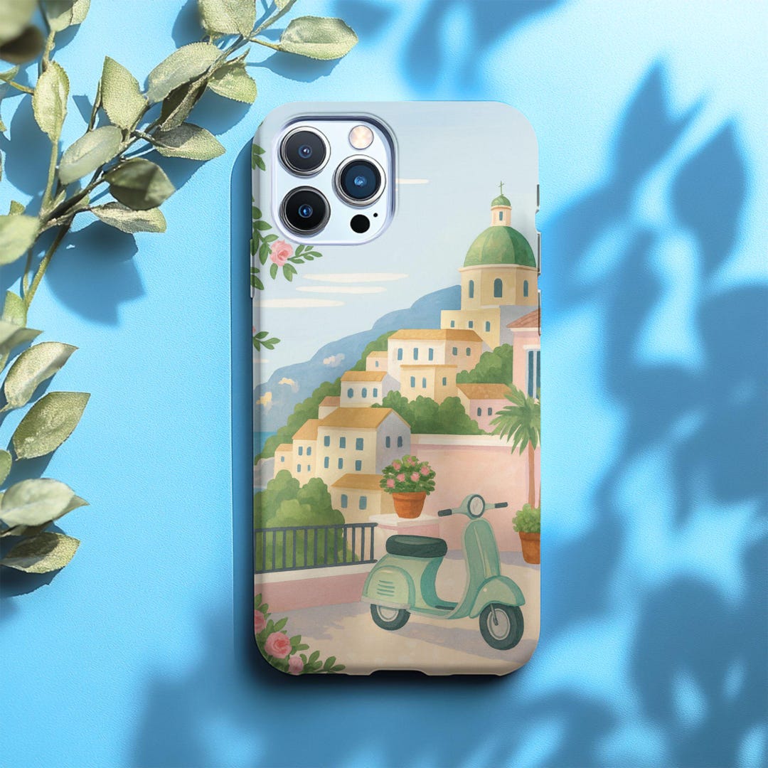 Coquette Italian Summer iPhone Case: Coastal Mediterranean Collage - Etsy