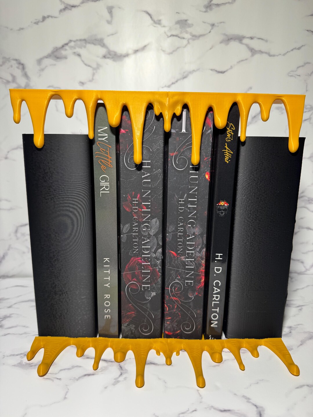Dripping Book Shelf Decor Set | Over & Under Book Drip Decor - Etsy