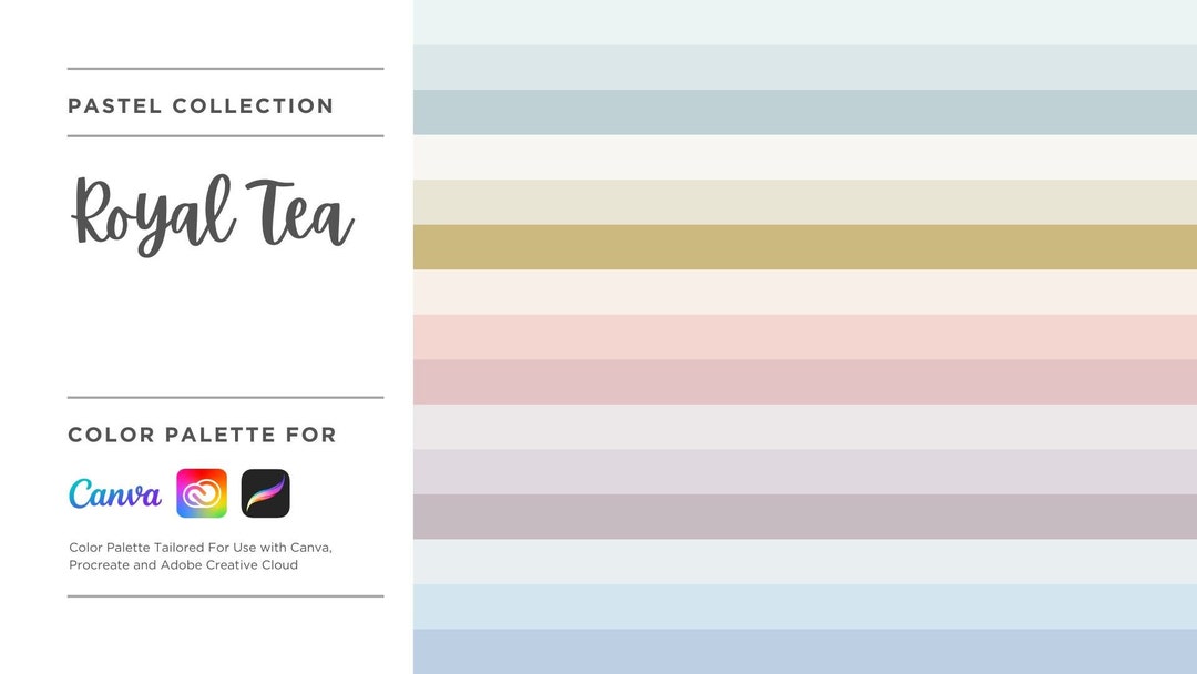 Royal Tea Color Palette / Wedding Color Palette / Brand Color Palette ...