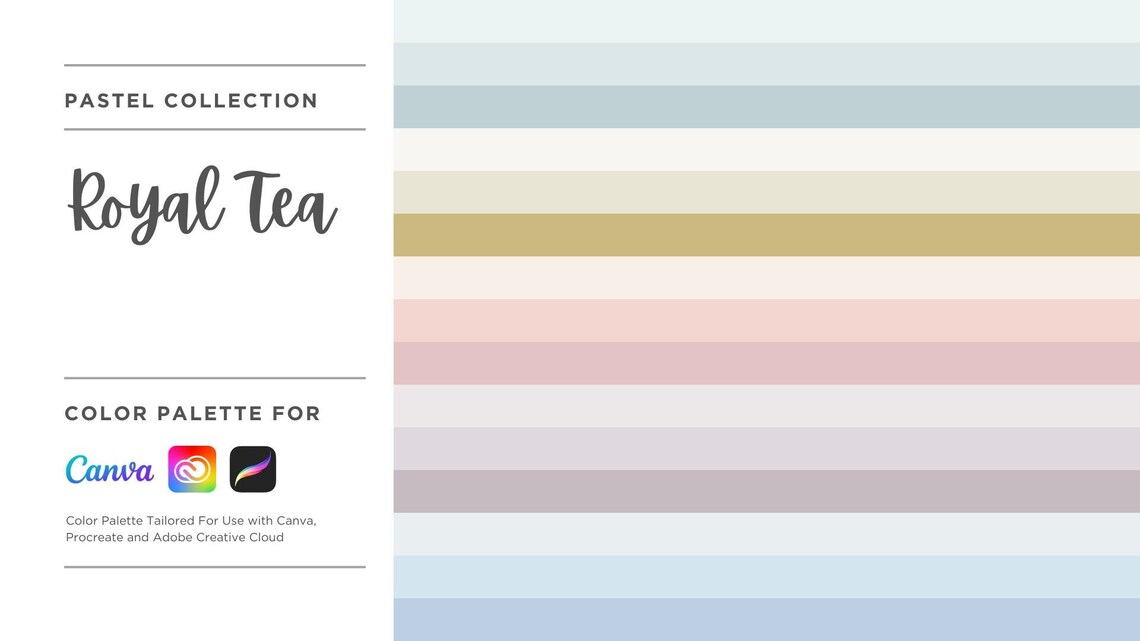Royal Tea Color Palette / Wedding Color Palette / Brand Color Palette ...