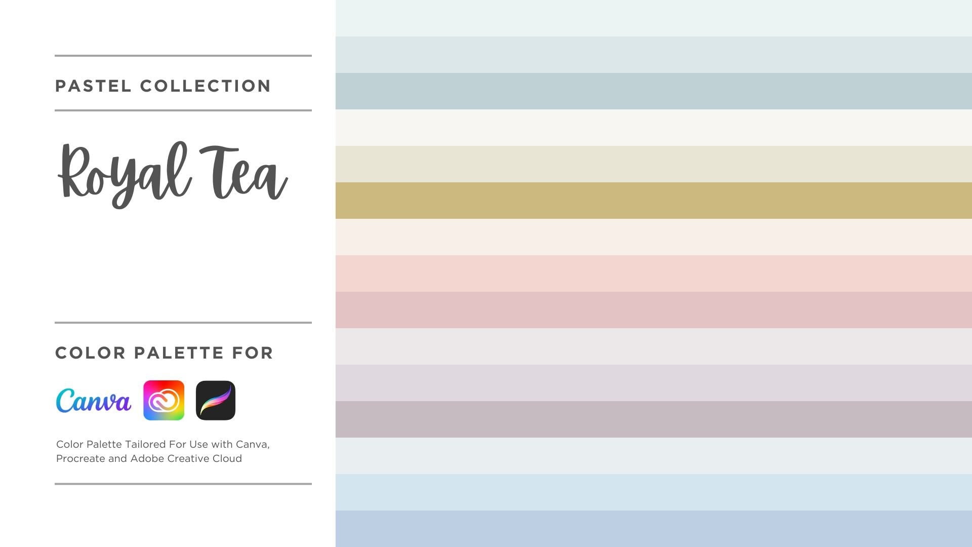 Royal Tea Color Palette / Wedding Color Palette / Brand Color Palette ...