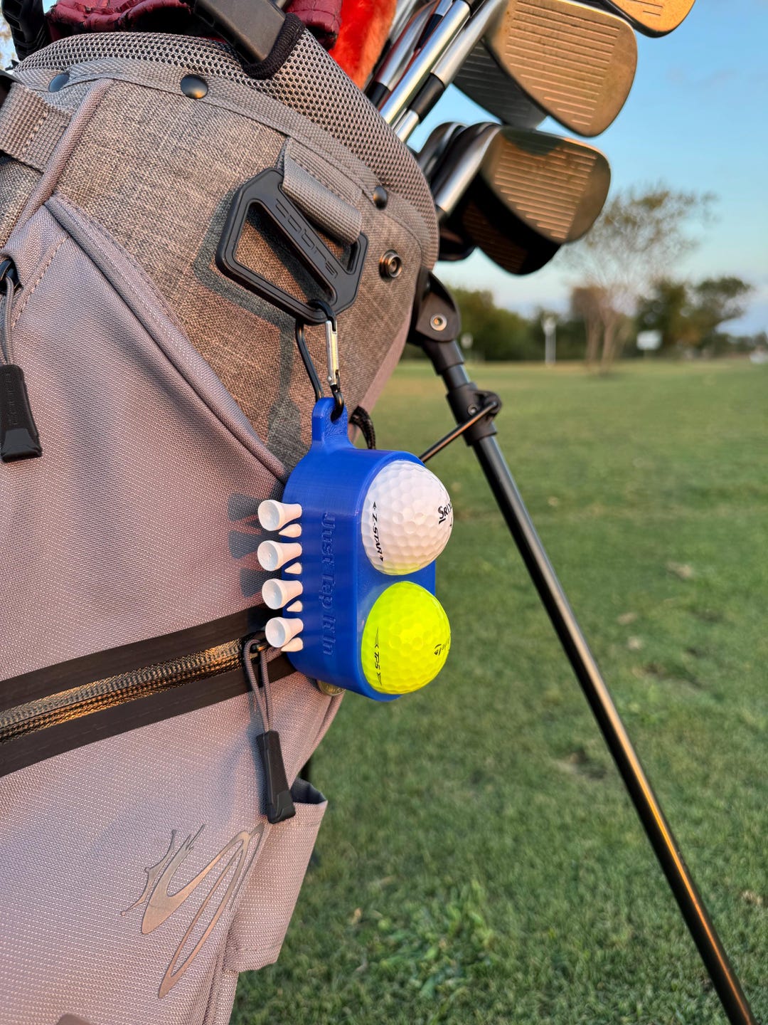 The Caddy Clip | 2 Golf Ball Holder | 8 Golf Tee Holder | Ball Marker ...