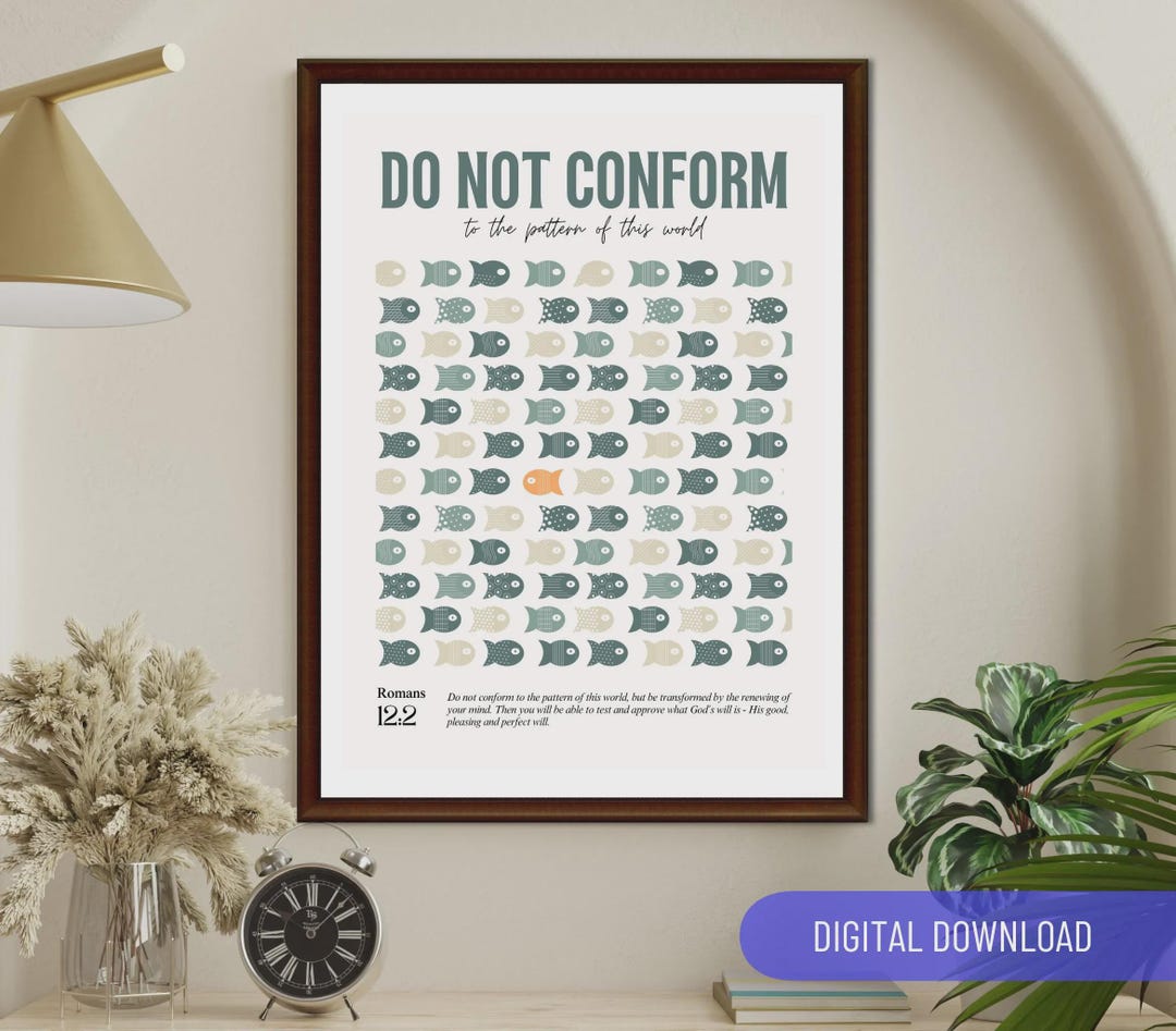 Romans 12:2 Do Not Conform to the Pattern of This World Bible Verse ...