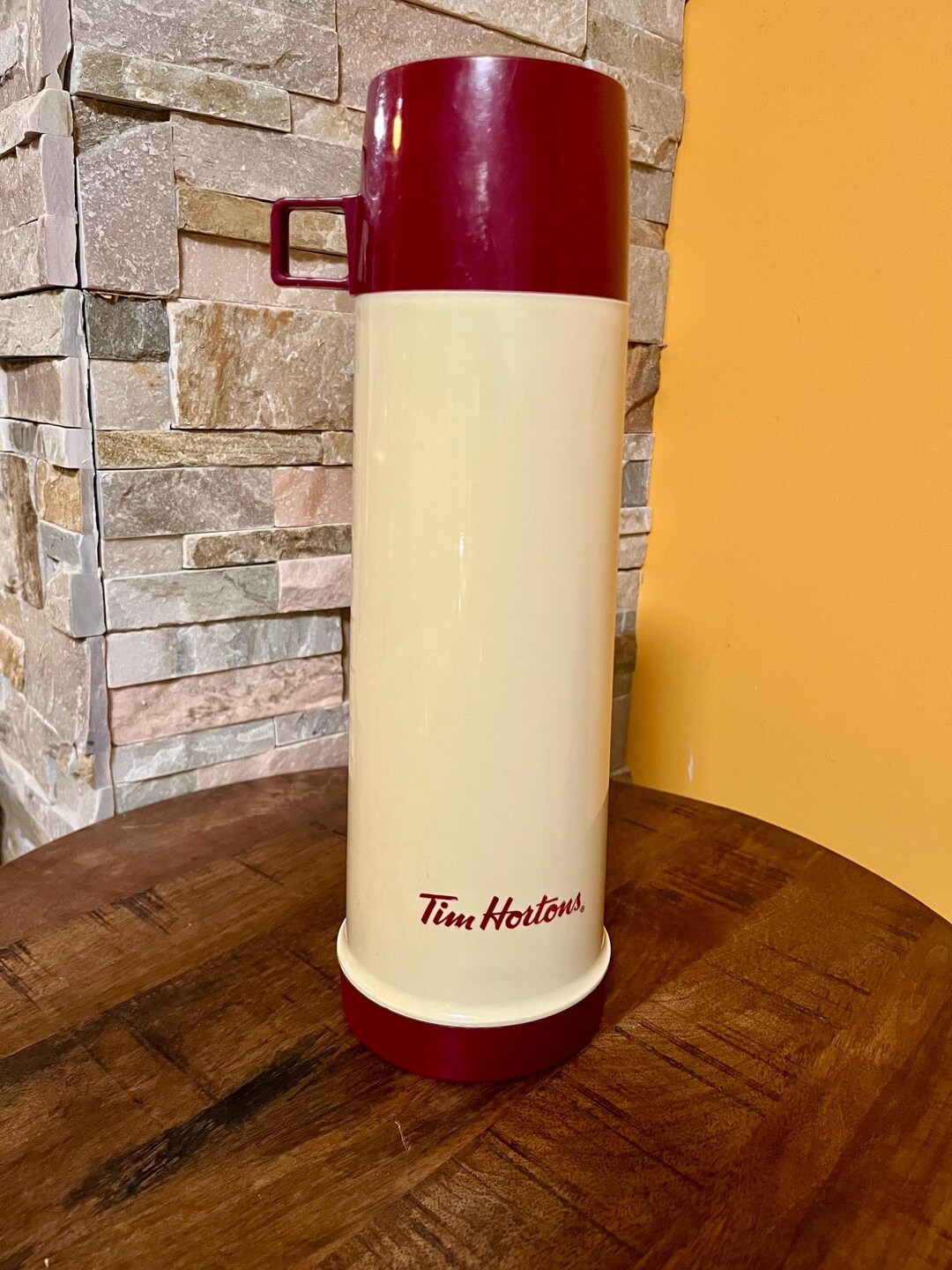 Vintage Tim Hortons Thermos – 1970s/80s Canadian Hockey Arena Classic ...