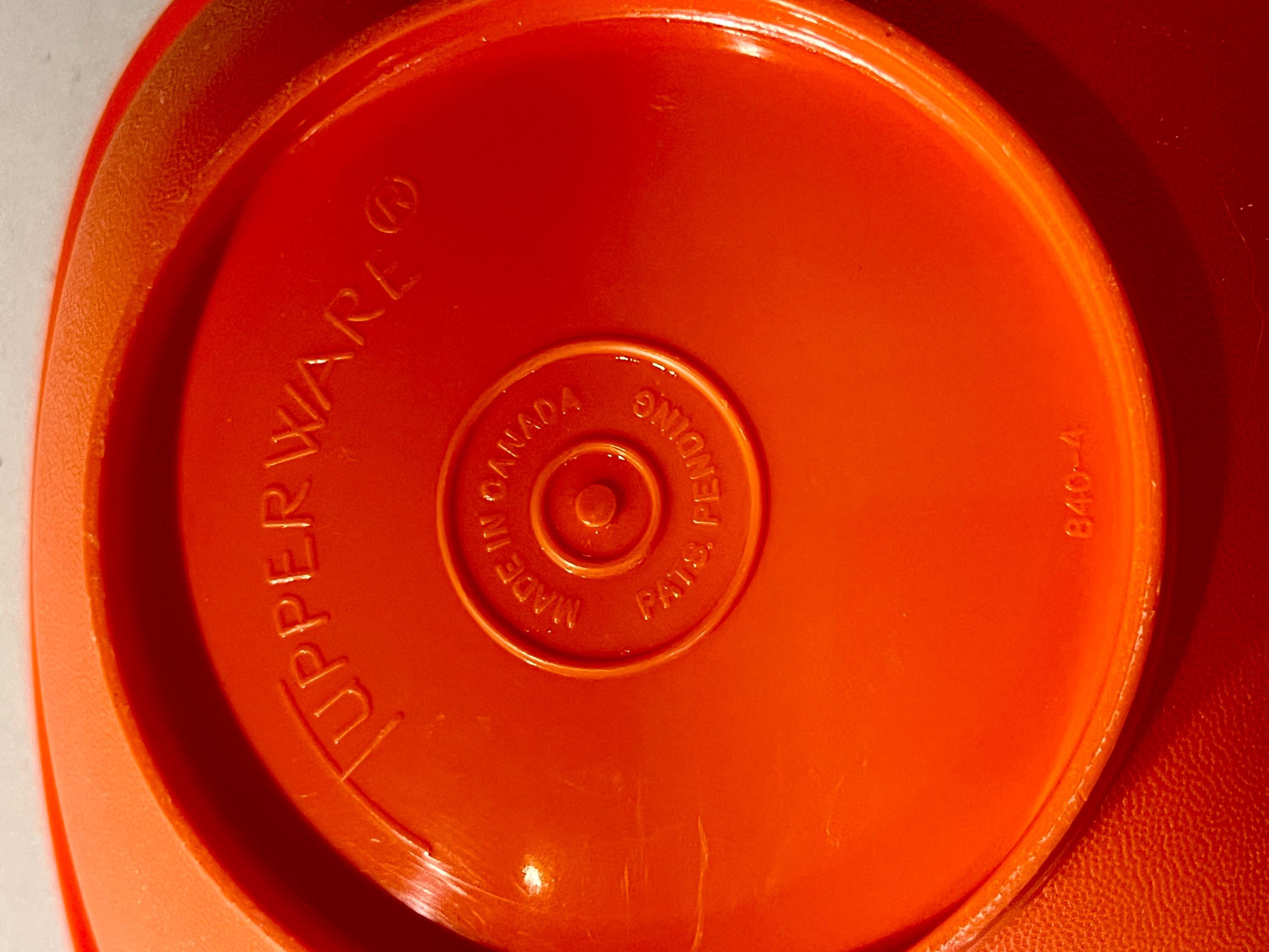 Vintage Tupperware Servalier Set – 6 Harvest Orange Bowls With Lids ...