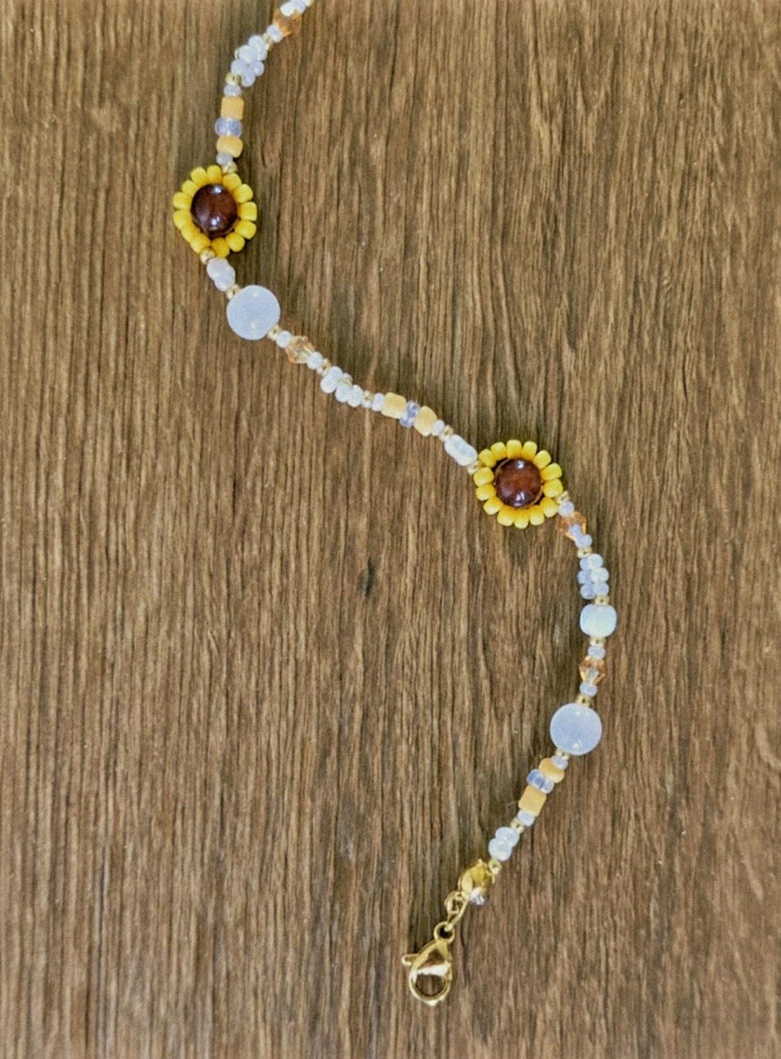 Sunflower Sunset - Sunflower Bracelet - Etsy