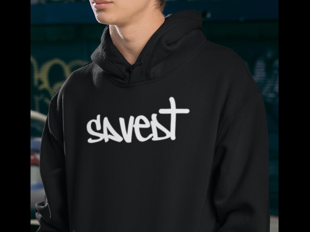 Saved Christian Streetwear Graffiti Hoodie, Religious Cross Sweatshirt ...